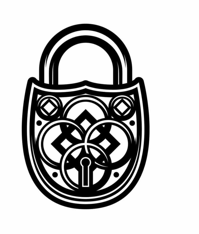 Lock Drawing Tattoo