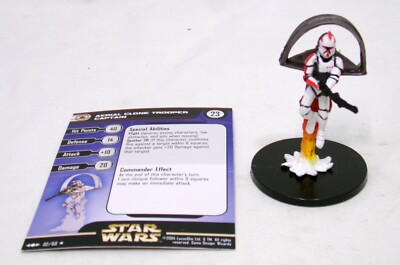 Wizards Star Wars Miniatures Clone Strike Rare Aerial Clone Trooper ...