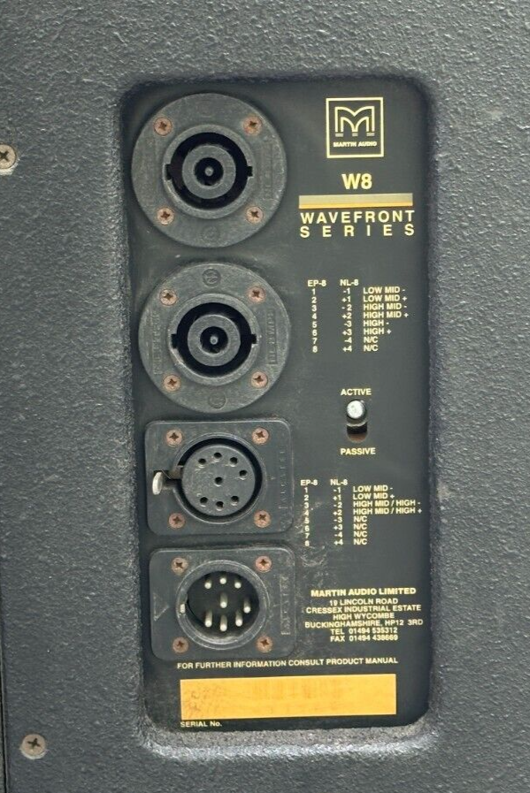 Martin Audio W8 Three-Way Full Range System (2) 12'' (1) 6.5'' (1) 1 ...