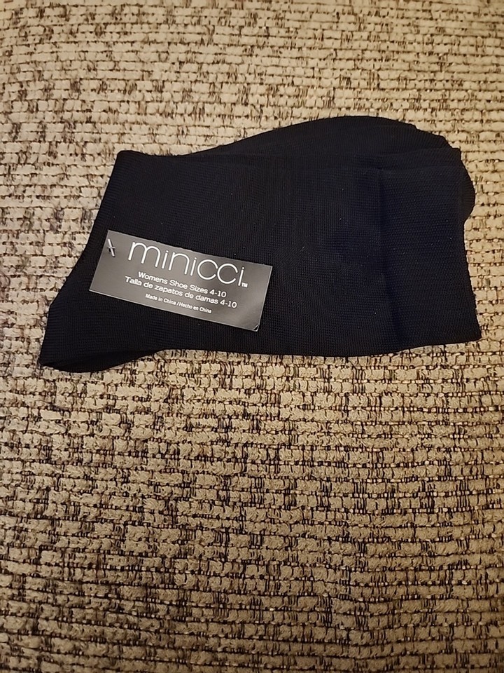 Minicci (Payless Shoe Store) Women's Black Crew Socks 4-10 | eBay
