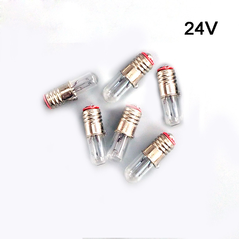 10x E5 Screw Base Miniature Instruction Light Bulb Lamp 0.5W 6.3V 12V ...
