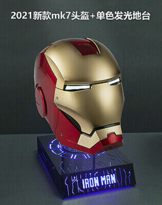 Iron Man MK7 1:1 Helmet Led Light Wearable Life-size Cosplay Touch ...