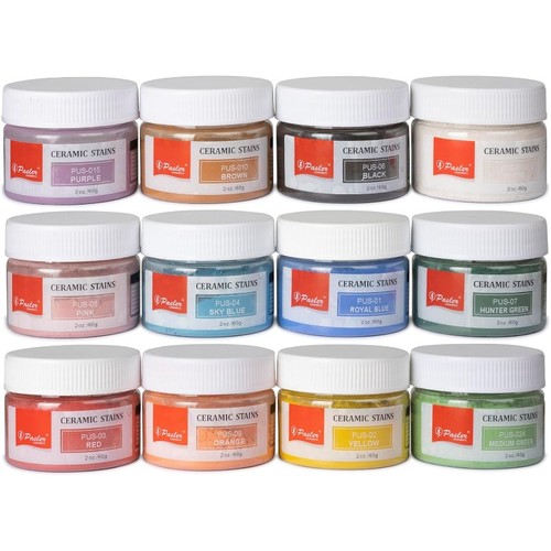 Ceramic Stains 60g Each Color Pigments Powder Making underglaze Pottery ...