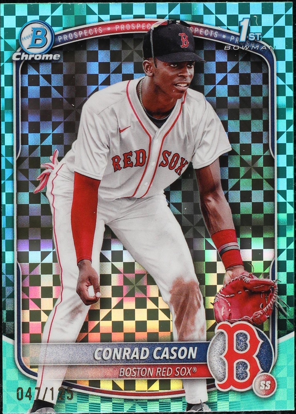 2025 Bowman - Chrome Prospects Conrad Cason #BCP-130 Aqua X-Fractor ...
