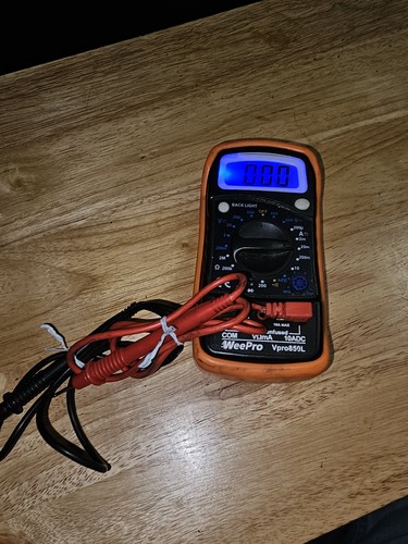 WeePro Vpro850L Digital Multimeter DC AC Voltmeter, Ohm Volt Amp Test ...