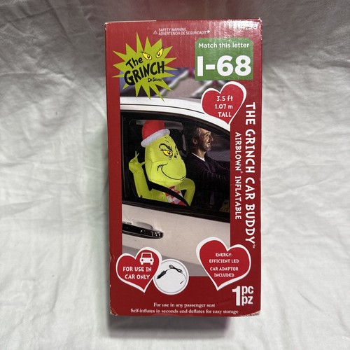 The Grinch Car Buddy ~ Inflatable ~ Lights Up! ~ Christmas 191245181699 ...
