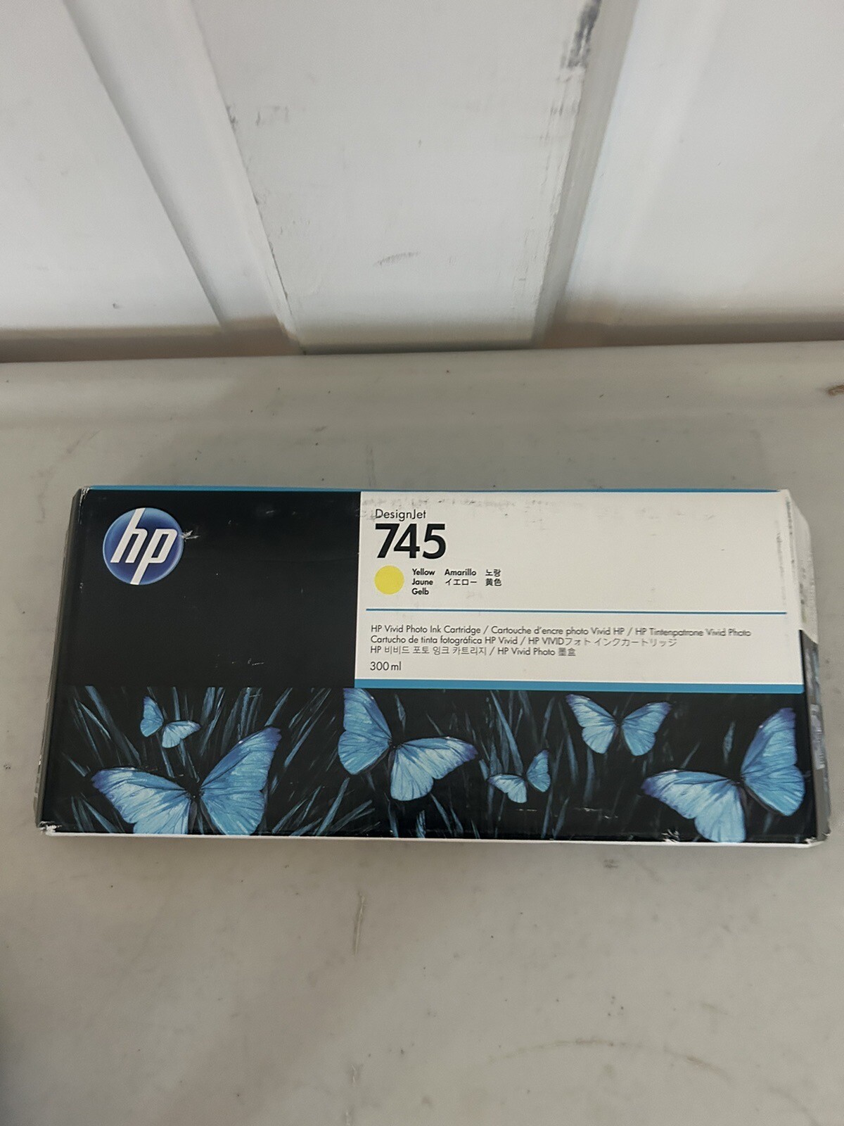 Genuine HP 745 DesignJet Yellow Vivid Photo Ink Cartridge, New HP 745 ...