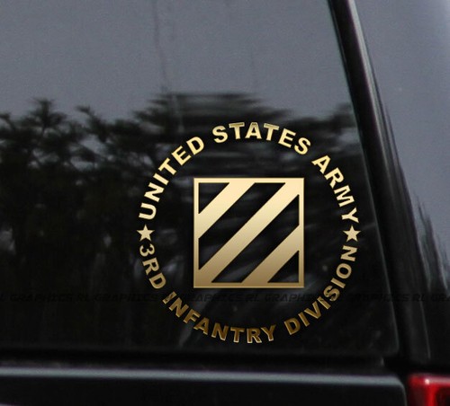 Army 3rd Infantry Division Veteran Vinyl Decal Sticker | eBay