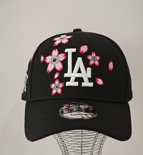 2025 TOKYO SERIES TM Dodgers LA Adjustable MLB Cap Stitched Black Hat ...