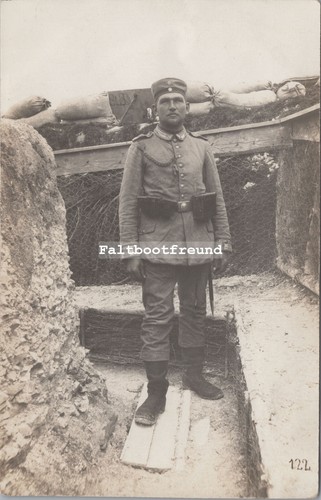 (RB)2024-16, Foto, Wk1, Soldat aus Wiederau im Schützengraben, Sachsen ...
