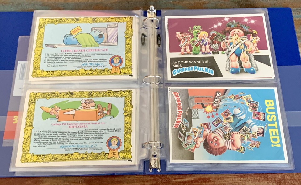 1986 GARBAGE PAIL KIDS SERIES 2 COMPLETE 15 CARD 5x7 GIANT STICKER SET ...