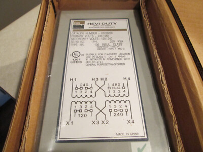 SOLA HEVI-DUTY HS1B250 **NEW** | eBay