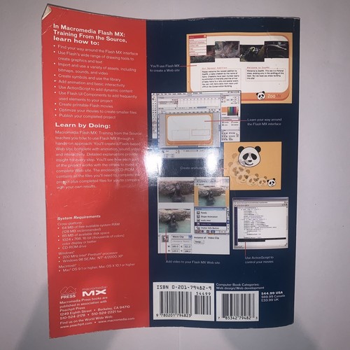 Macromedia Flash MX: Training from the Source by Chrissy Rey (Mixed Media, 2002) for sale online ...