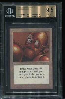 Brass Man Arabian Nights BGS 9.5 MTG magic #2860 | eBay