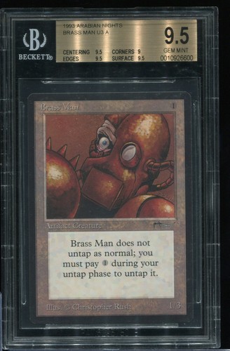 Brass Man Arabian Nights BGS 9.5 MTG magic #2860 | eBay
