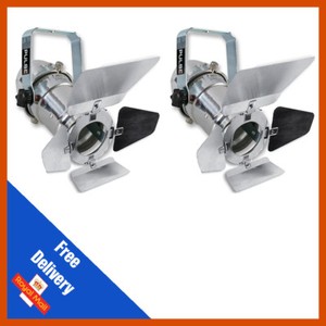 2 x Silver Pulse PAR16 Birdie Can 230v Parcan Lantern Spotlight With ...