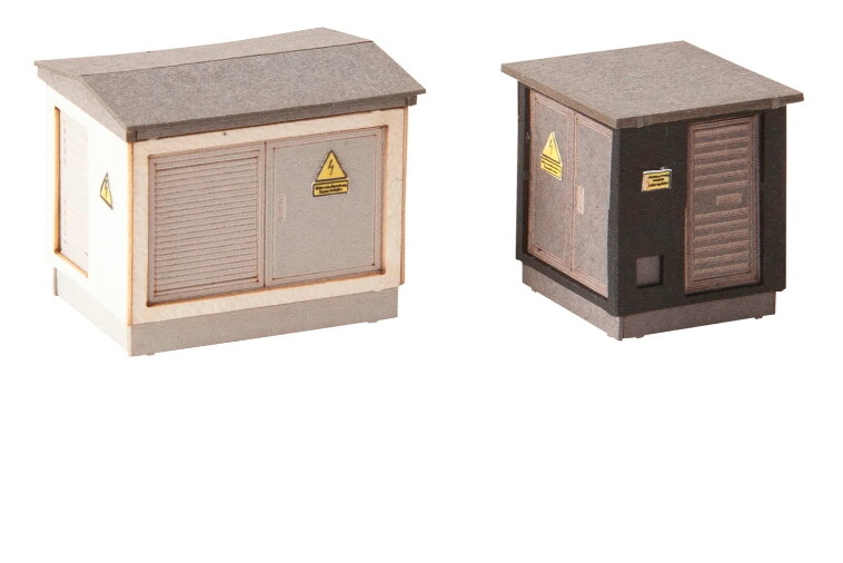 NOCH TT Scale Transformer Stations (2pcs, 1.9 x 1.9 x 2 cm, 2.8 x 2.0 x ...