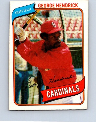 VINTAGE BASEBALL CARD O-PEE-CHEE 1980 ST-LOUIS CARDINALS GEORGE ...