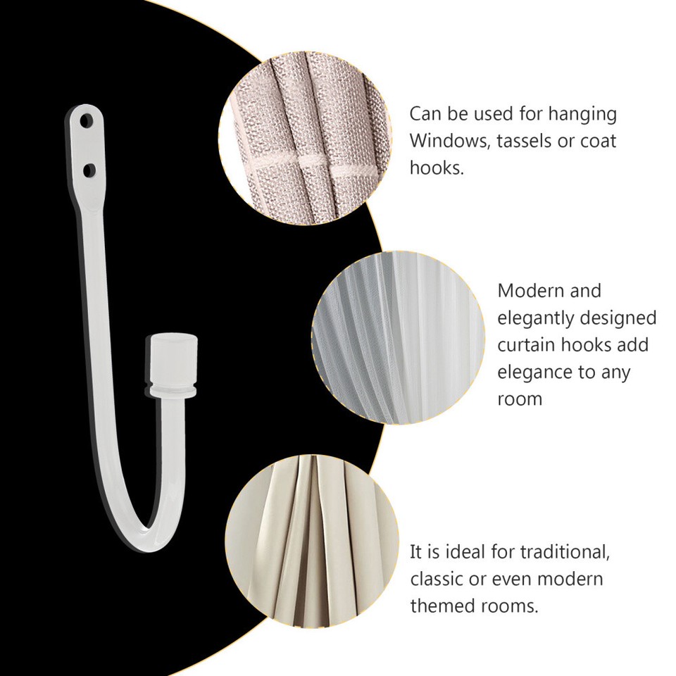 Curtain Tie Backs Wall Mounted Curtain Holdbacks Metal Curtain Holdback ...