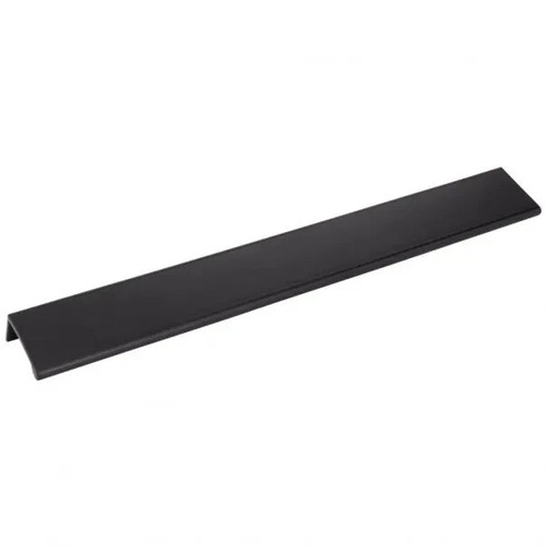 12" Matte Black Contemporary Kitchen Cabinet Tab Pull Drawer Edge Pulls ...