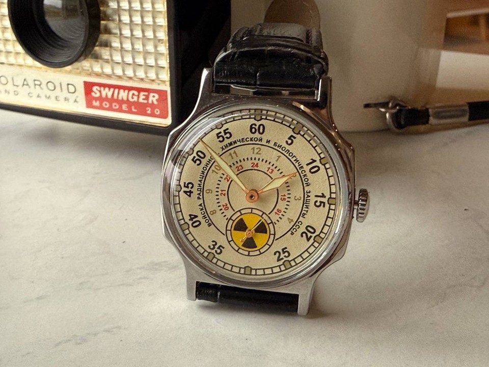 Soviet Mechanical Wrist Watch Pobeda Chernobyl Atomic Radiation USSR ...