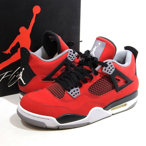 Nike Air Jordan 4 Retro Toro Bravo For Men Red Size 308497-6 | eBay