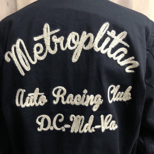 Houston Chain Stitch Embroidered Club Jacket Harrington Black XL JAPAN ...