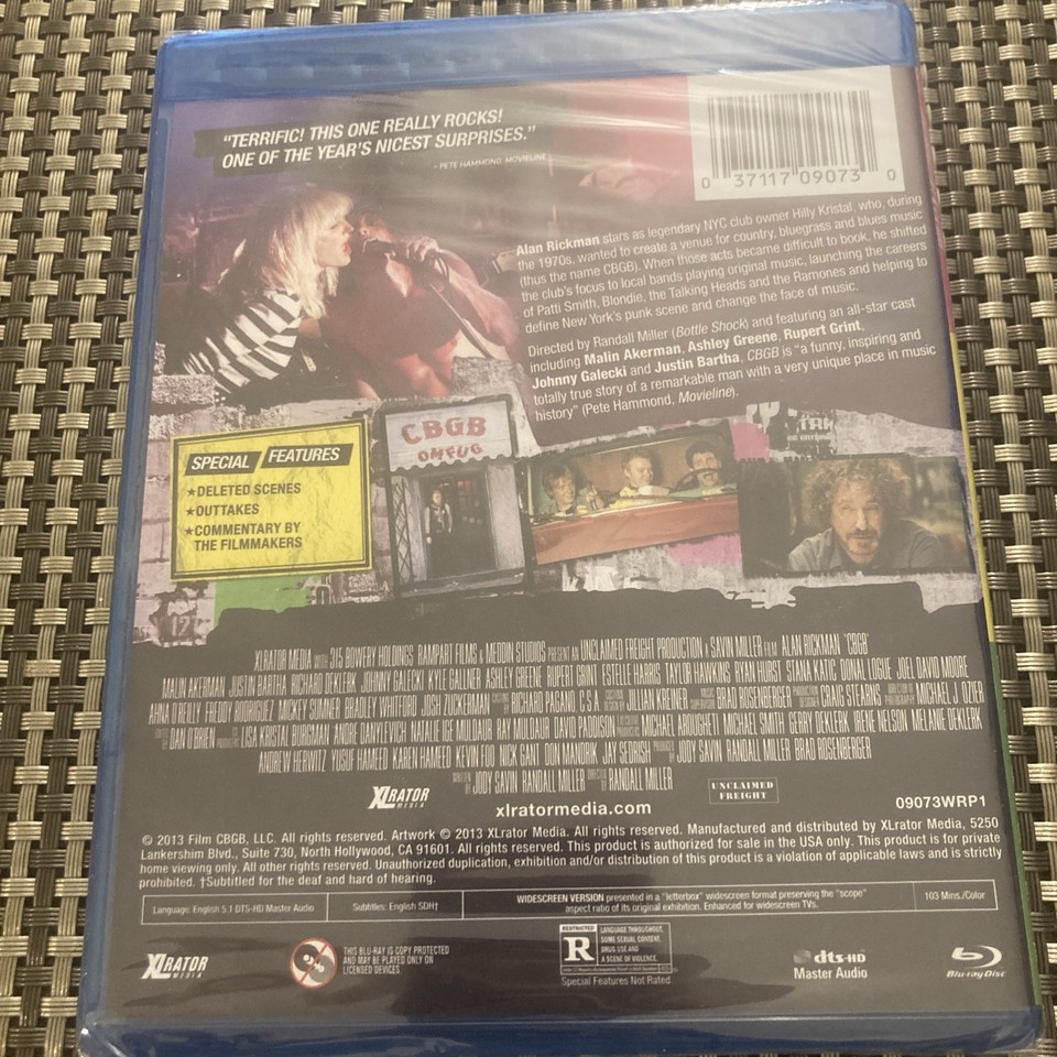 CBGB (Blu-ray Disc, 2013) - NYC Punk Scene Biopic - Alan Rickman ...