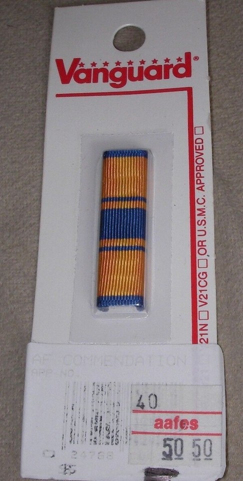 US Military Air Force Commendation Medal Ribbon AFCM mid level award ...