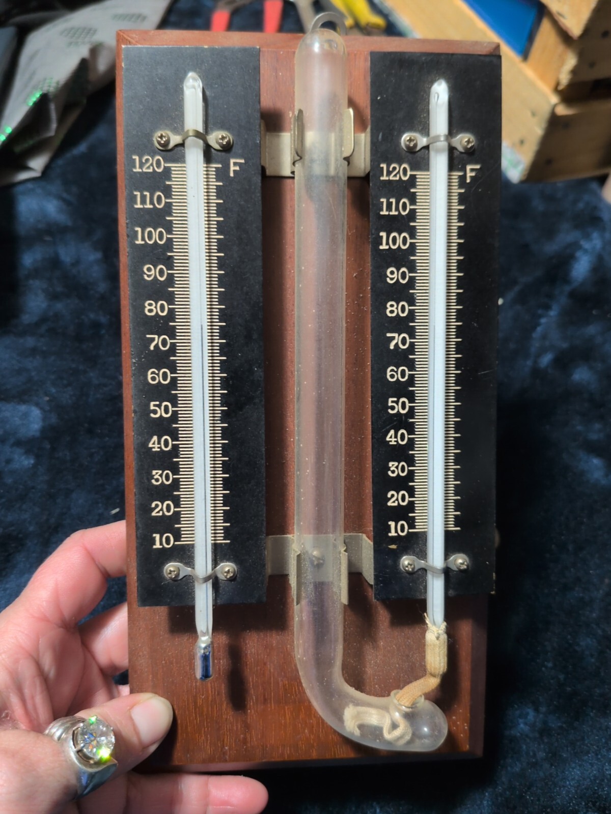 VINTAGE TYCO INSTRUMENT THERMOMETER-BAROMETER | eBay