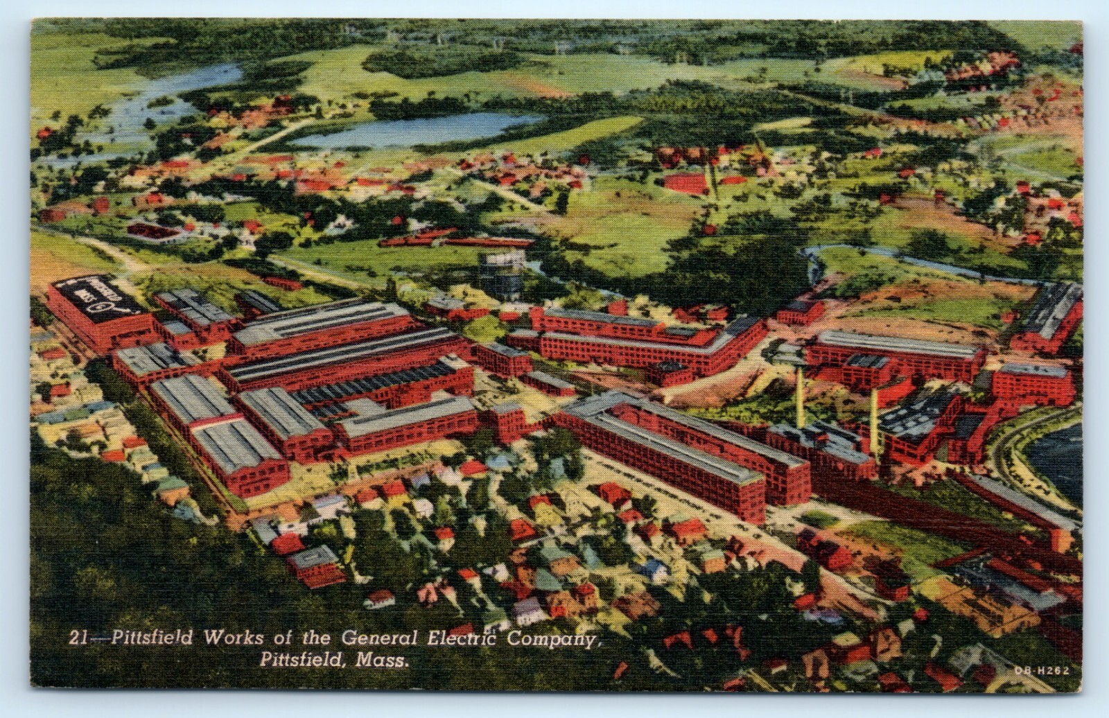POSTCARD Pittsfield Works of the General Electric Company Massachusetts ...