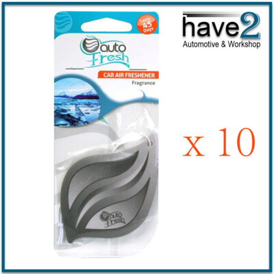 AUTOFRESH Glacier Fresh Scent Air Freshener – 10 x New Scented Vehicle ...