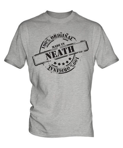MADE IN NEATH MENS T-SHIRT GIFT CHRISTMAS BIRTHDAY 18TH 30TH 40TH 50TH ...