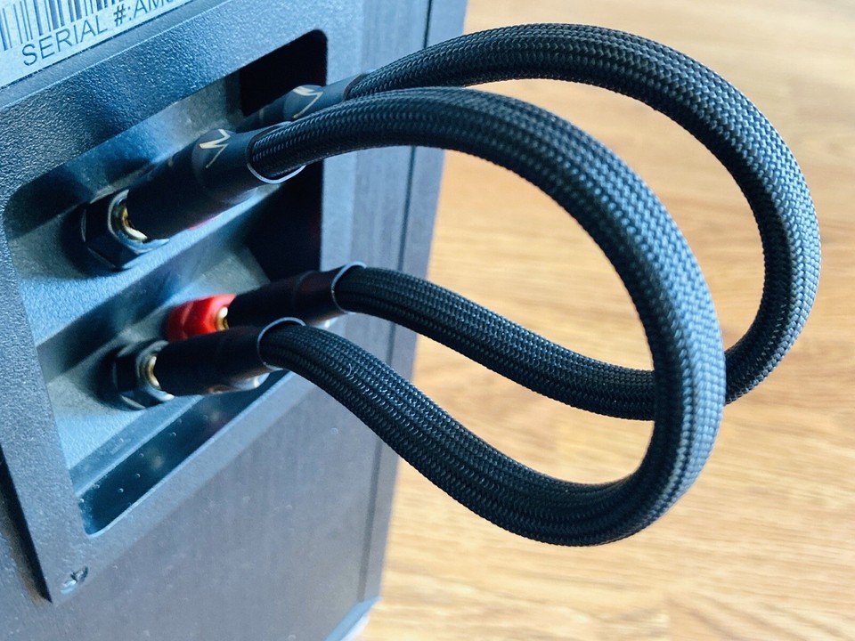 Audiophile Speaker Bi-Wire Jumper Wire OFC Banana/Spade Gold USA 9AWG ...