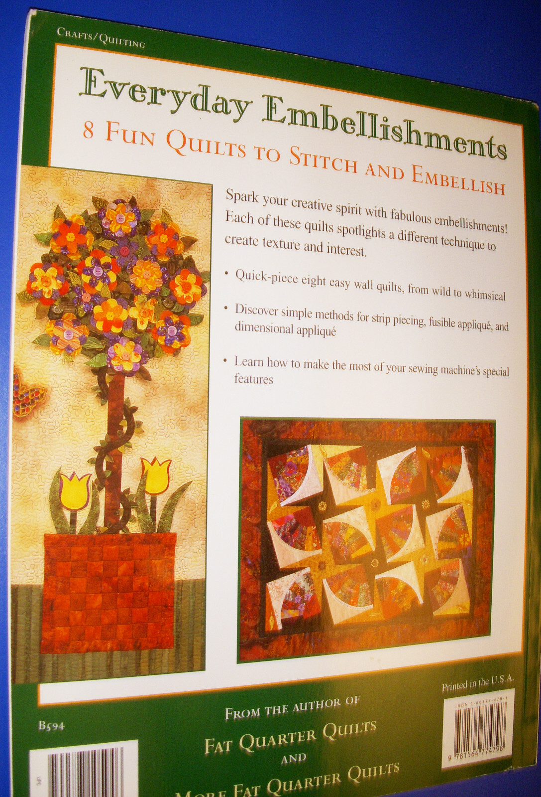 Everyday Embelishments 8 Fun Quilts To Stitch And Embelish 2003 Hawley ...