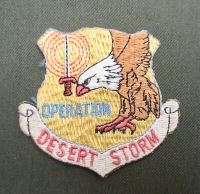 Theater Made "Operation Desert Storm" Patch. | eBay