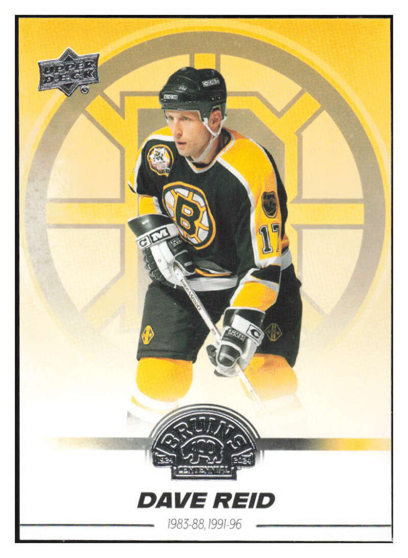 Dave Reid 2023-24 Upper Deck Boston Bruins Centennial #100 NHL Box Set ...