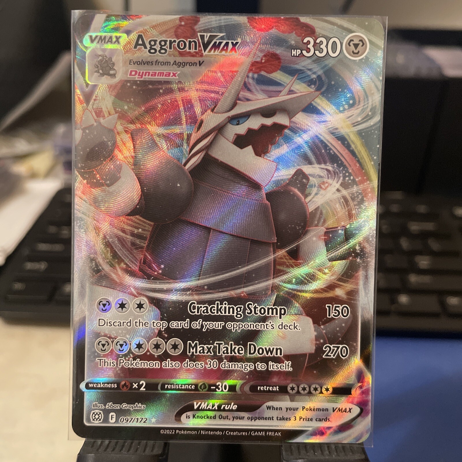 Aggron Vmax Full Art 097/172 Brilliant Stars Near Mint | eBay