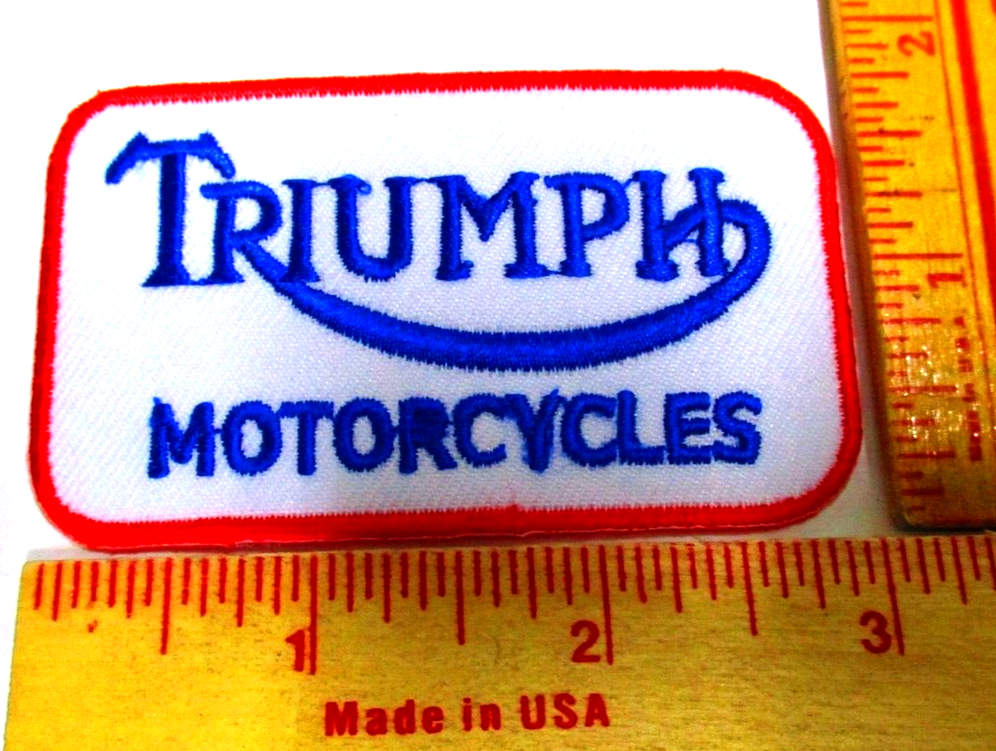 Triumph patch vintage collectible old British motorcycle biker ...