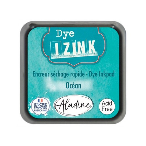 Encreur - Aquarellable - Séchage rapide - Turquoise océan - Aladine ...