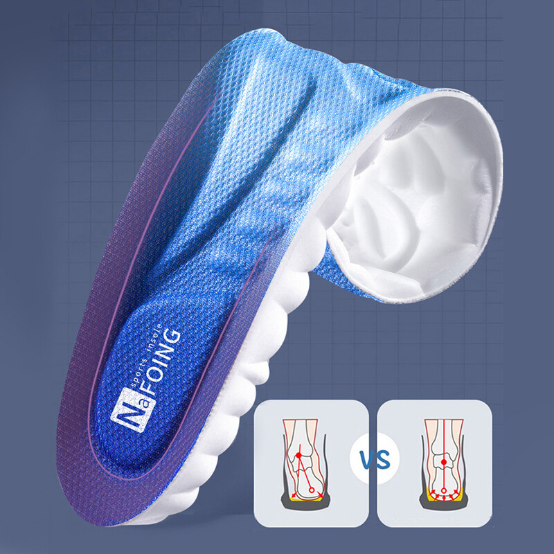 4D Insole Sport Insole Feet Care Shoe Pads Orthopedic Insoles Soft 4D ...