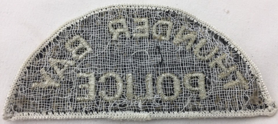Thunder Bay Police Embroidered Shoulder Patch used White Words &Trim ...