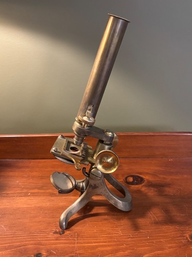 Rare Antique C. Baker London Brass Microscope, c.1880s — Signed | eBay