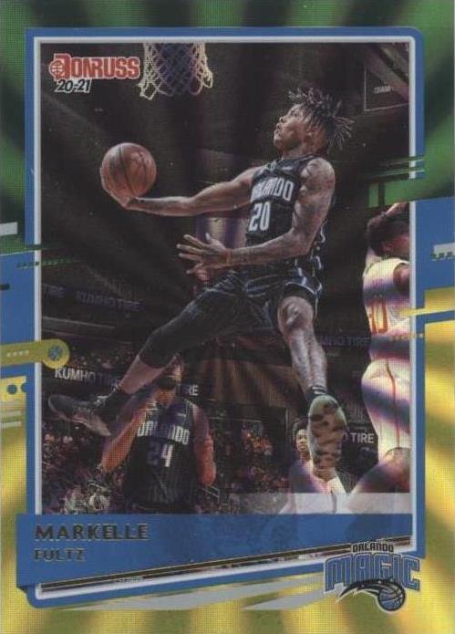 2020-21 Panini Donruss - Markelle Fultz #34 Green & Yellow Laser for ...