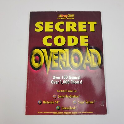Secret Code Overload by BradyGames Staff (1998, Paperback) PS1 Saturn ...