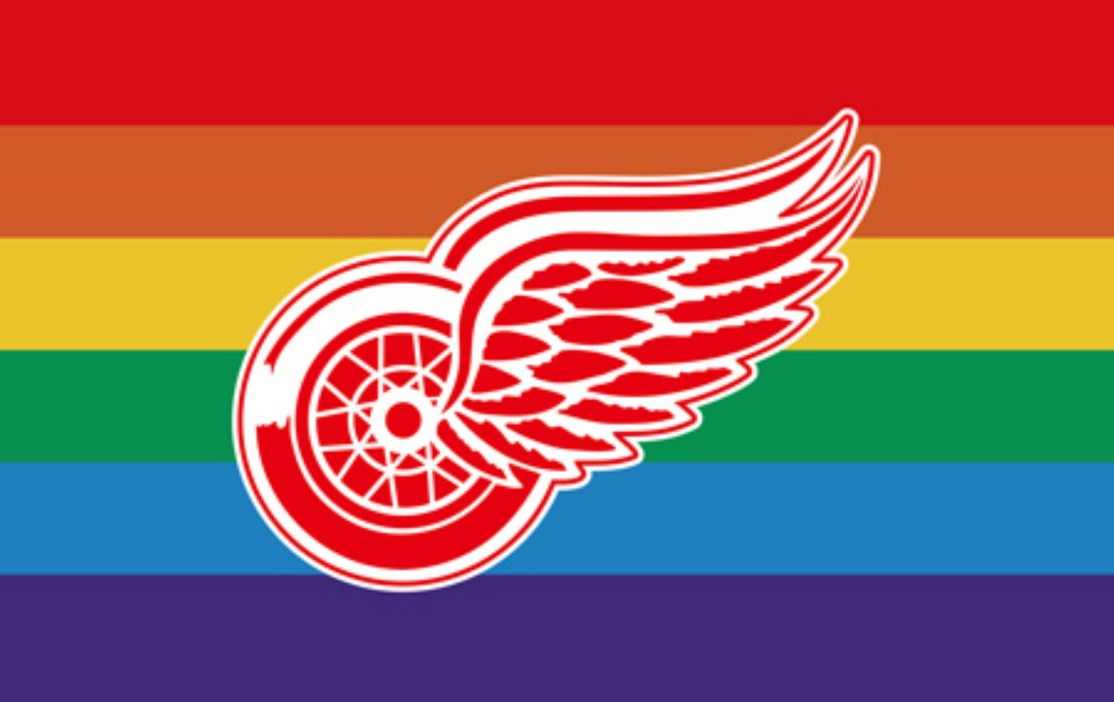 Red Wings Logo Stencil