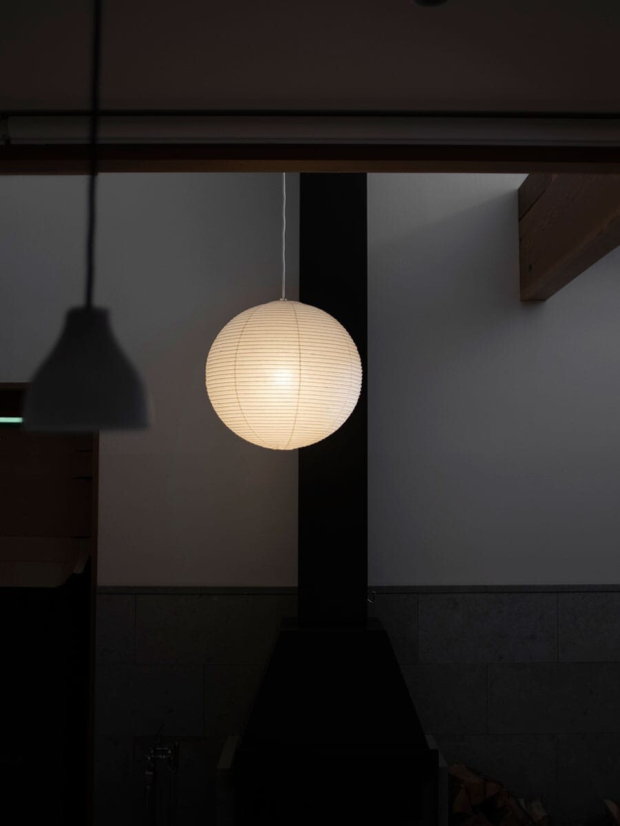 Isamu Noguchi Akari 55A Pendant lamp Washi Japanese Light Shade bamboo ...