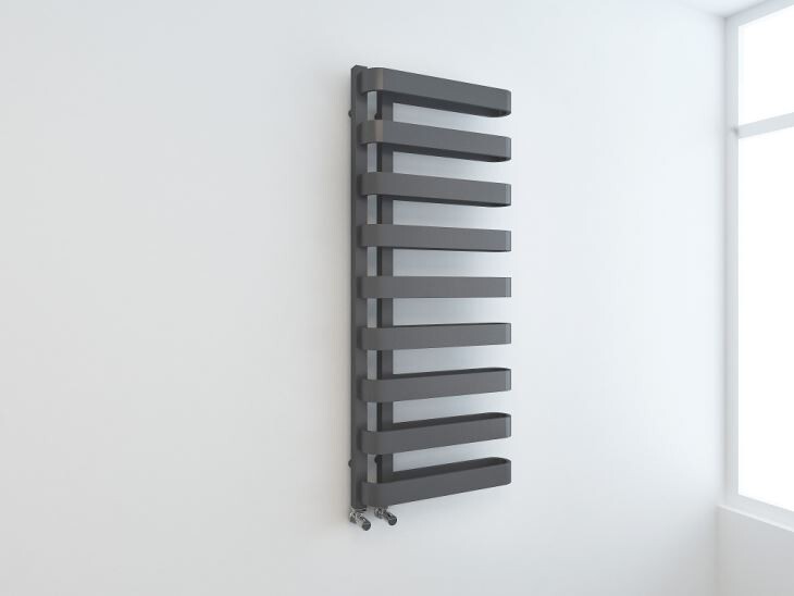 Posh Designer Flat Panel Heated Bathroom Towel Rail Radiator Warmer ...