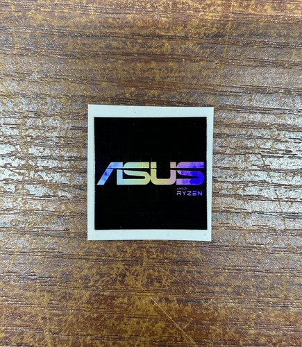 1x Asus AMD Ryzen Holographic Desktop / Laptop Custom Sticker Label ...