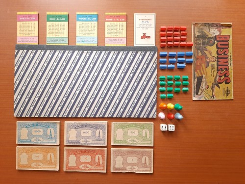 Business Board Game The Version of Monopoly for India 1989 Vintage All ...
